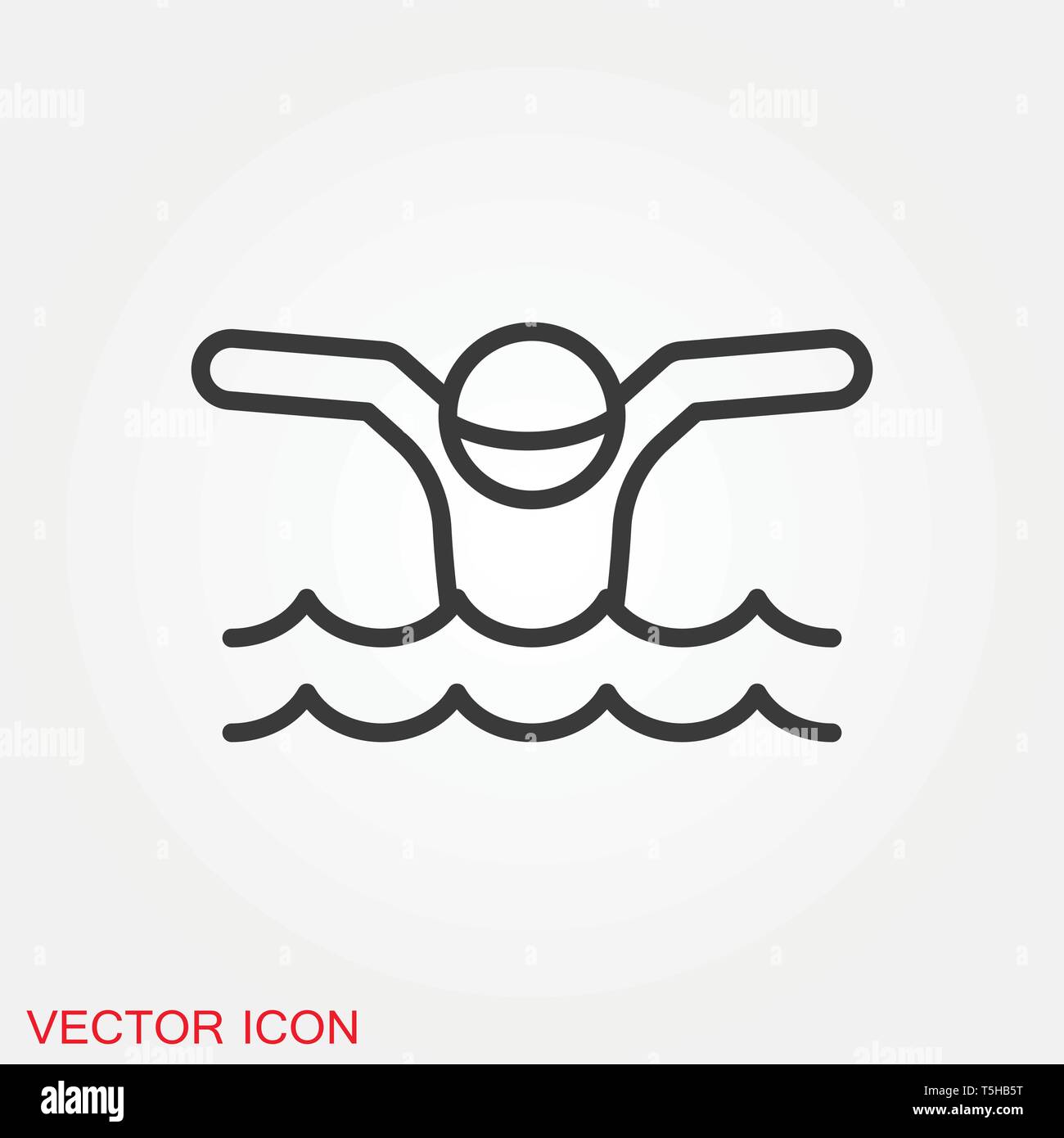Swimming icon vector sign symbol Stock Vector Image & Art - Alamy