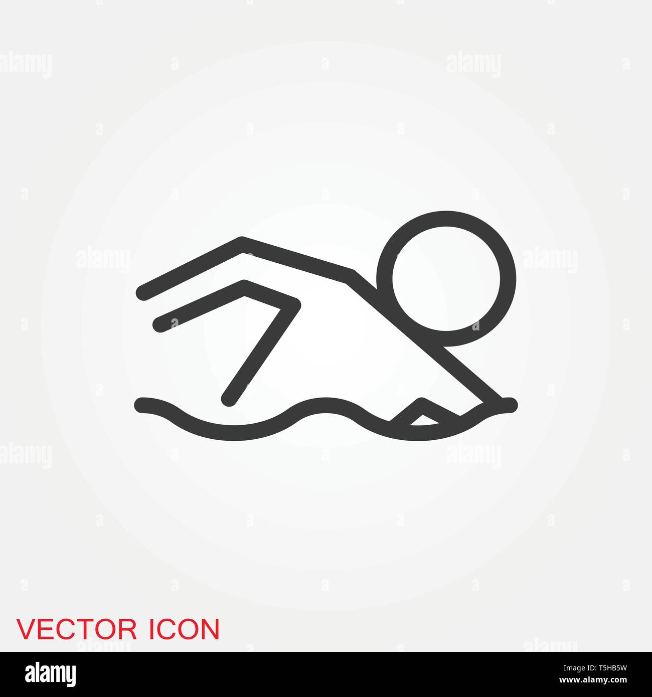 Swimming icon vector sign symbol Stock Vector Image & Art - Alamy