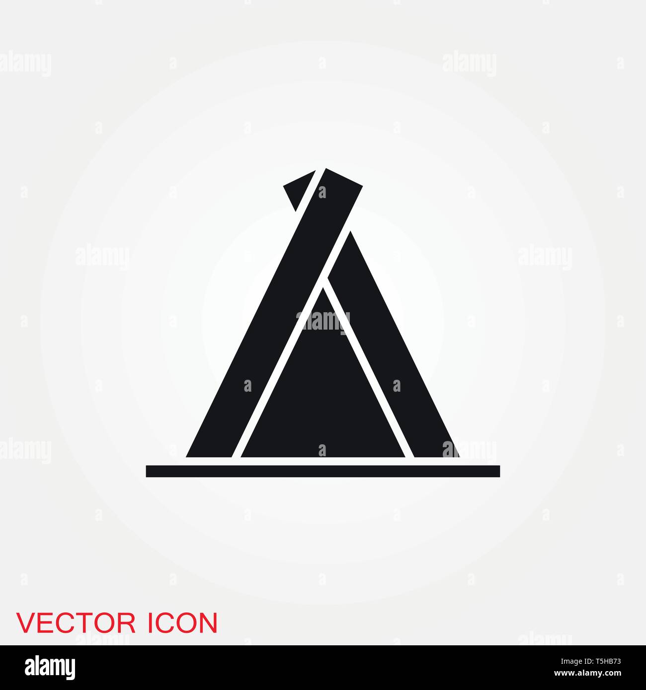 Camping tent icon vector sign symbol for design Stock Vector Image ...