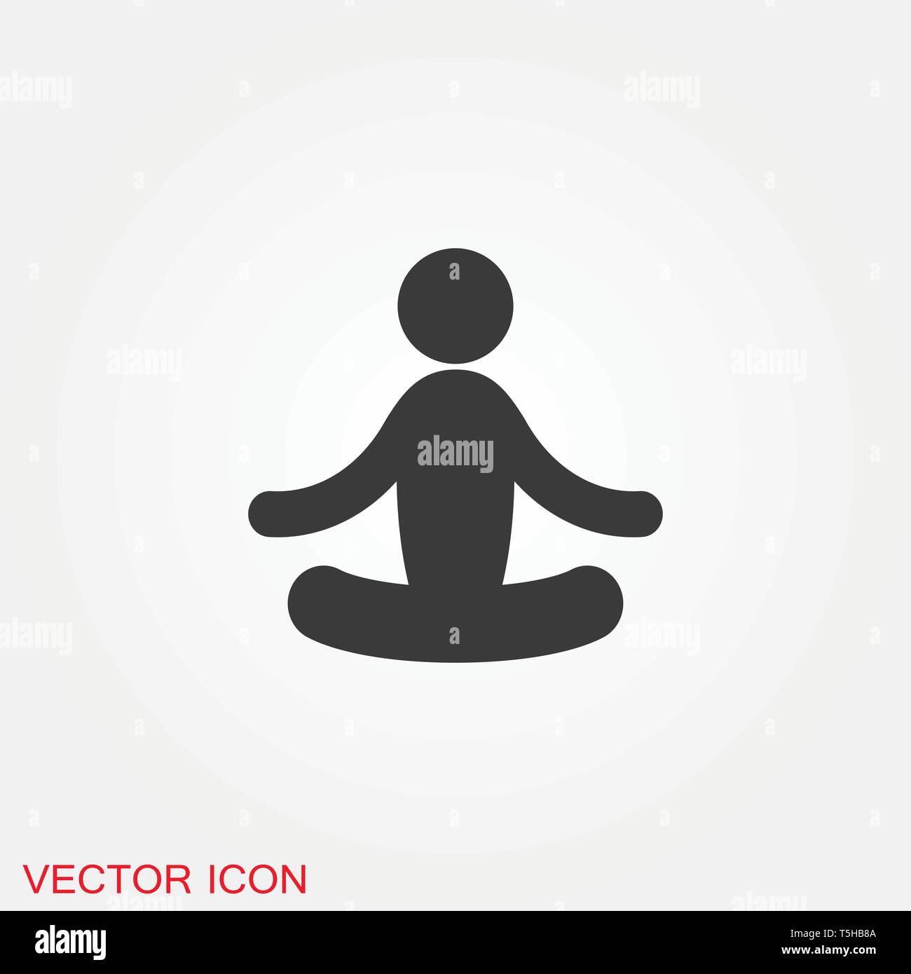Simple standing yoga pose Stock Vector Images - Alamy