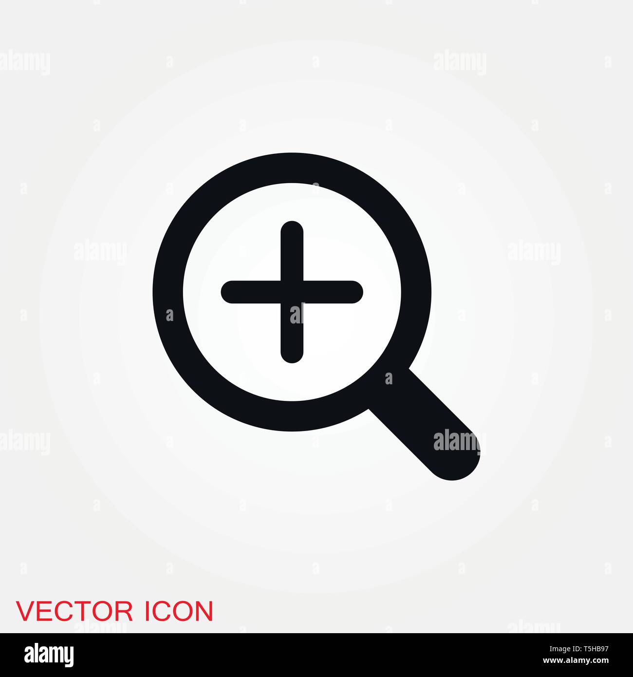 Zoom icon vector sign symbol for design Stock Vector Image & Art - Alamy