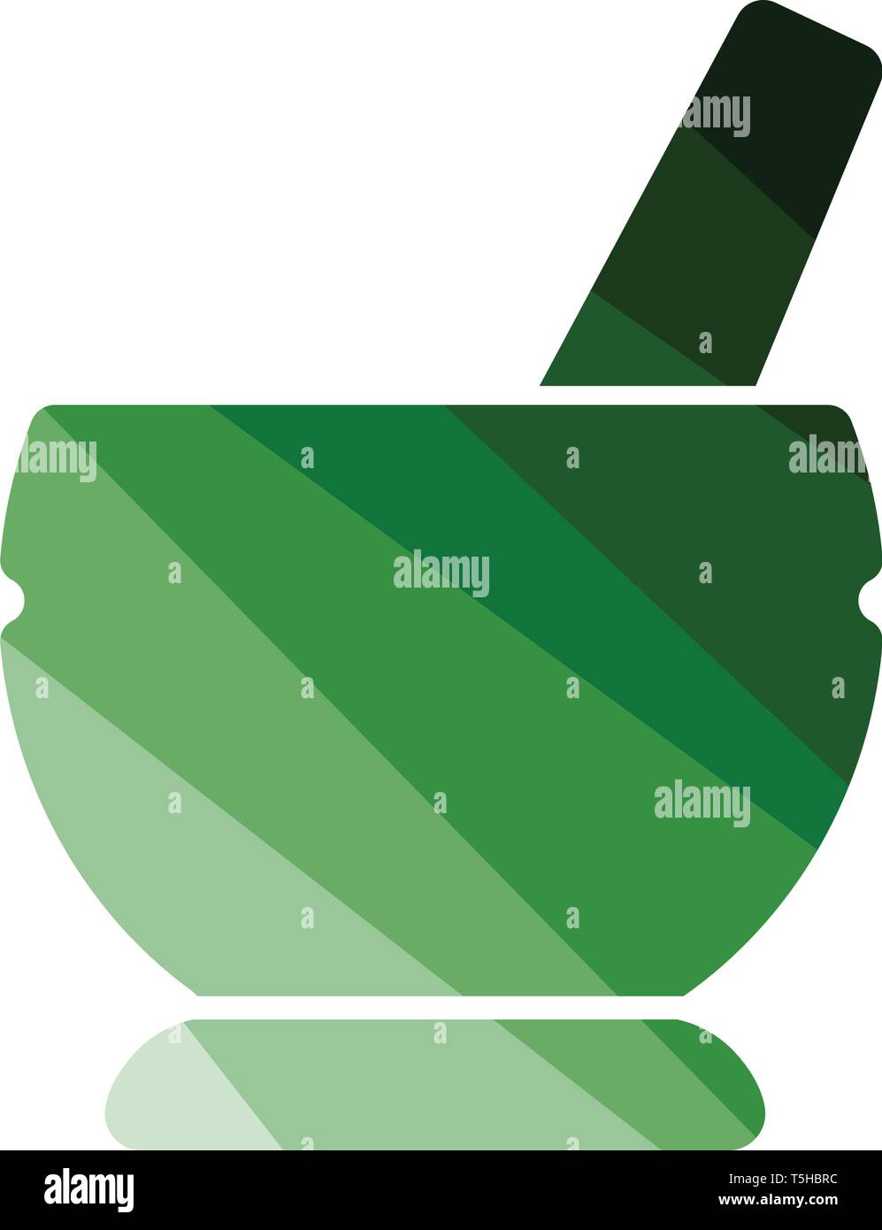 Mortar and pestel icon. Flat color design. Vector illustration Stock ...