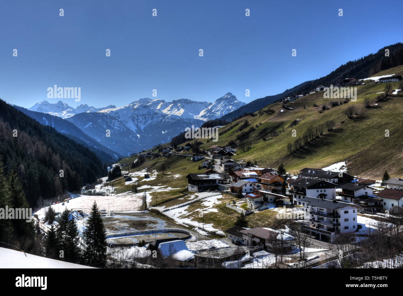 Navis, Dorf, Tirol, Navistal, Naviser Tal, Innsbruck Land, Österreich ...