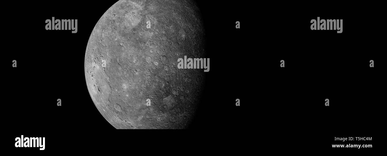planet Mercury background banner Stock Photo - Alamy