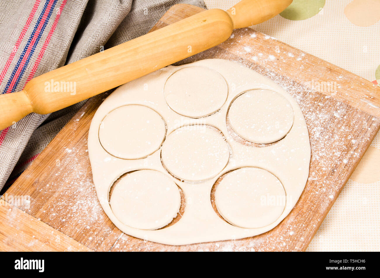 Yeast cake rolling pin hi-res stock photography and images - Alamy