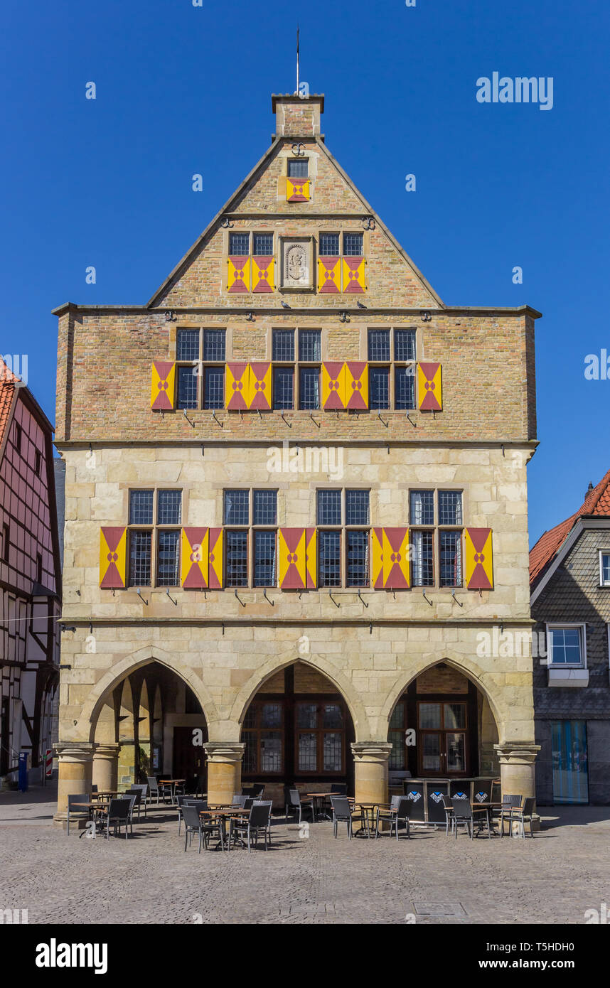 Front of the historic town hall in Werne, Germany Stock Photo - Alamy