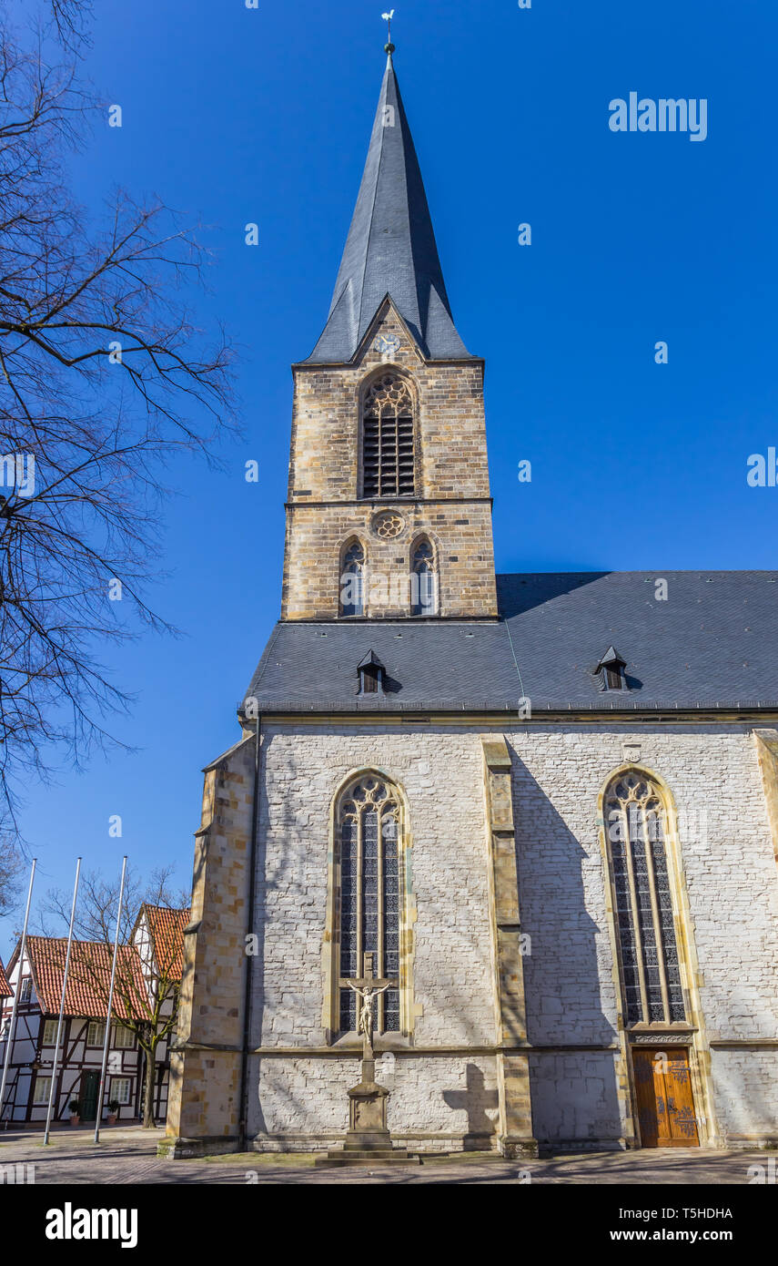 Tower of the St. Christophorus church in Werne, Germany Stock Photo - Alamy