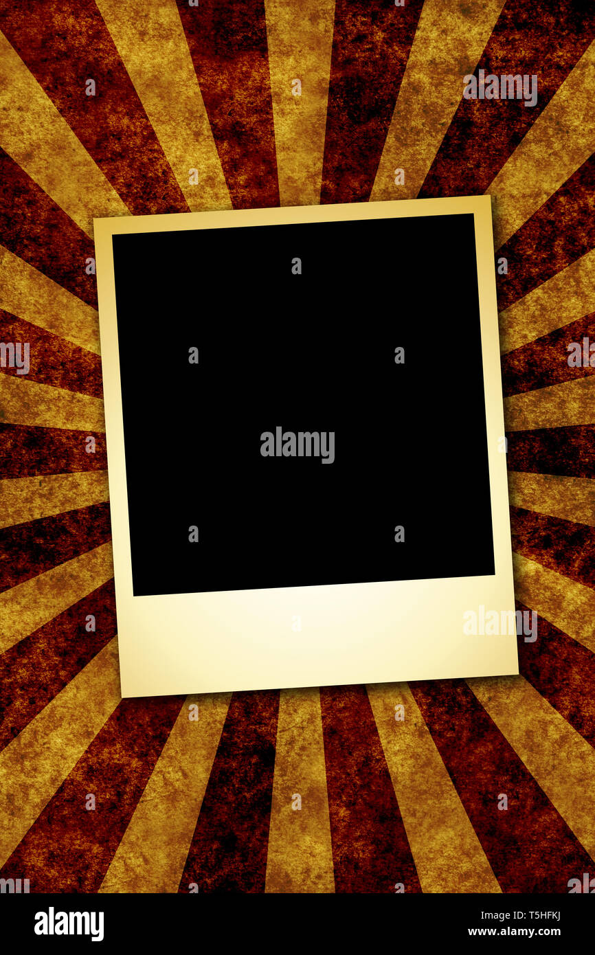 old paper background with sunbeam and picture frame for your messages ...