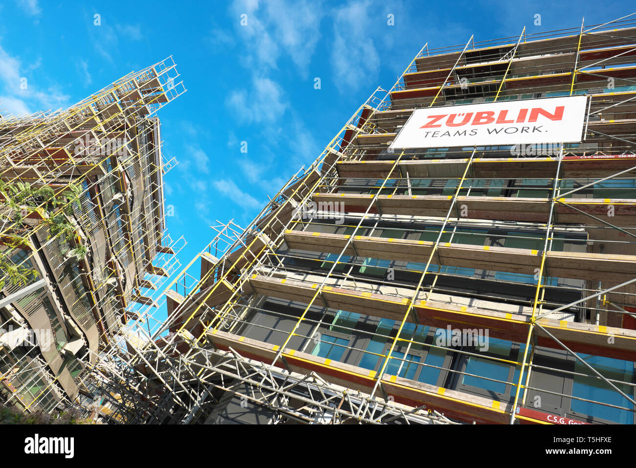Züblin construction company building project in Berlin Germany in 2018 ...
