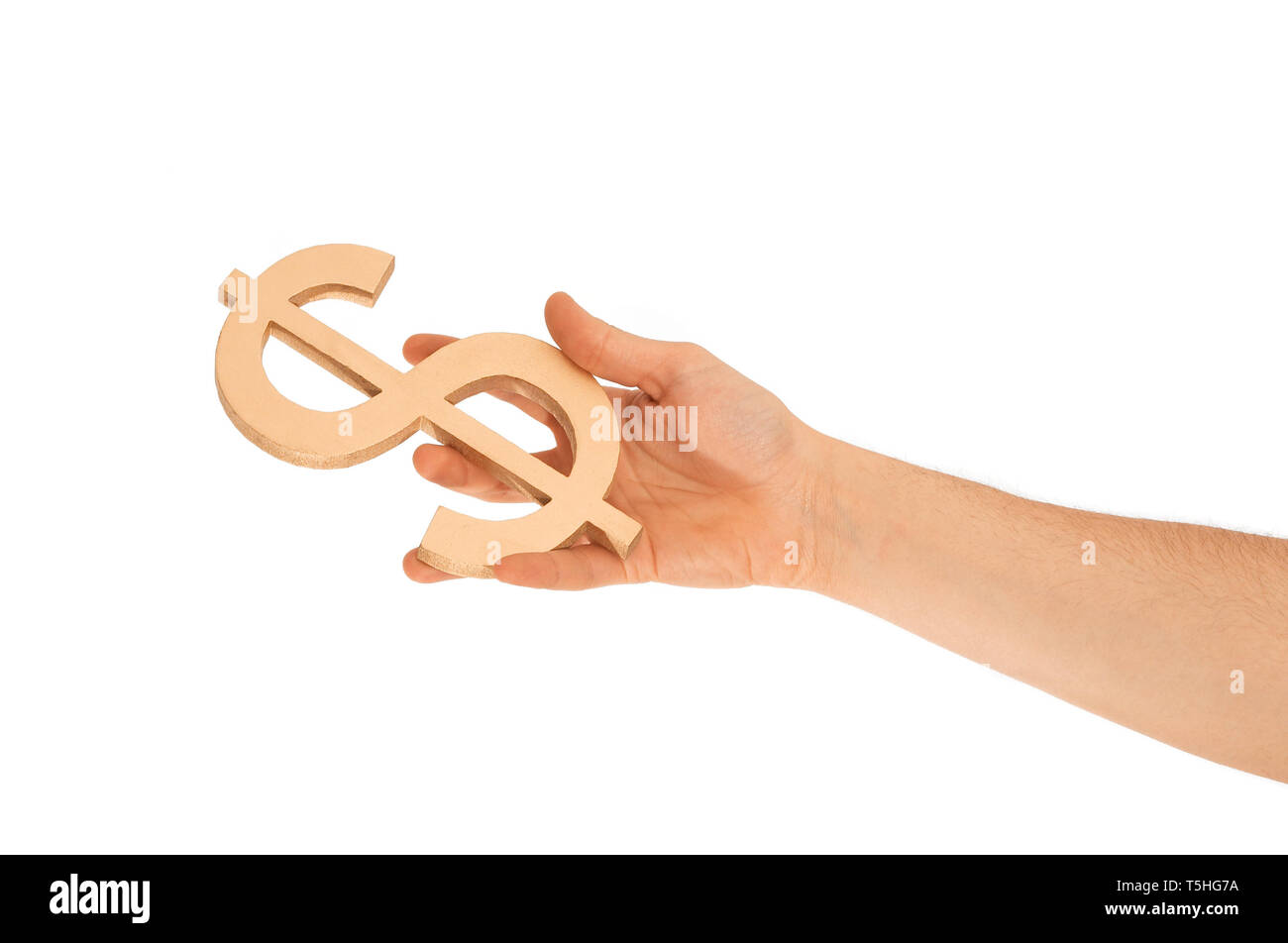 Hand dollar sign Cut Out Stock Images & Pictures - Alamy