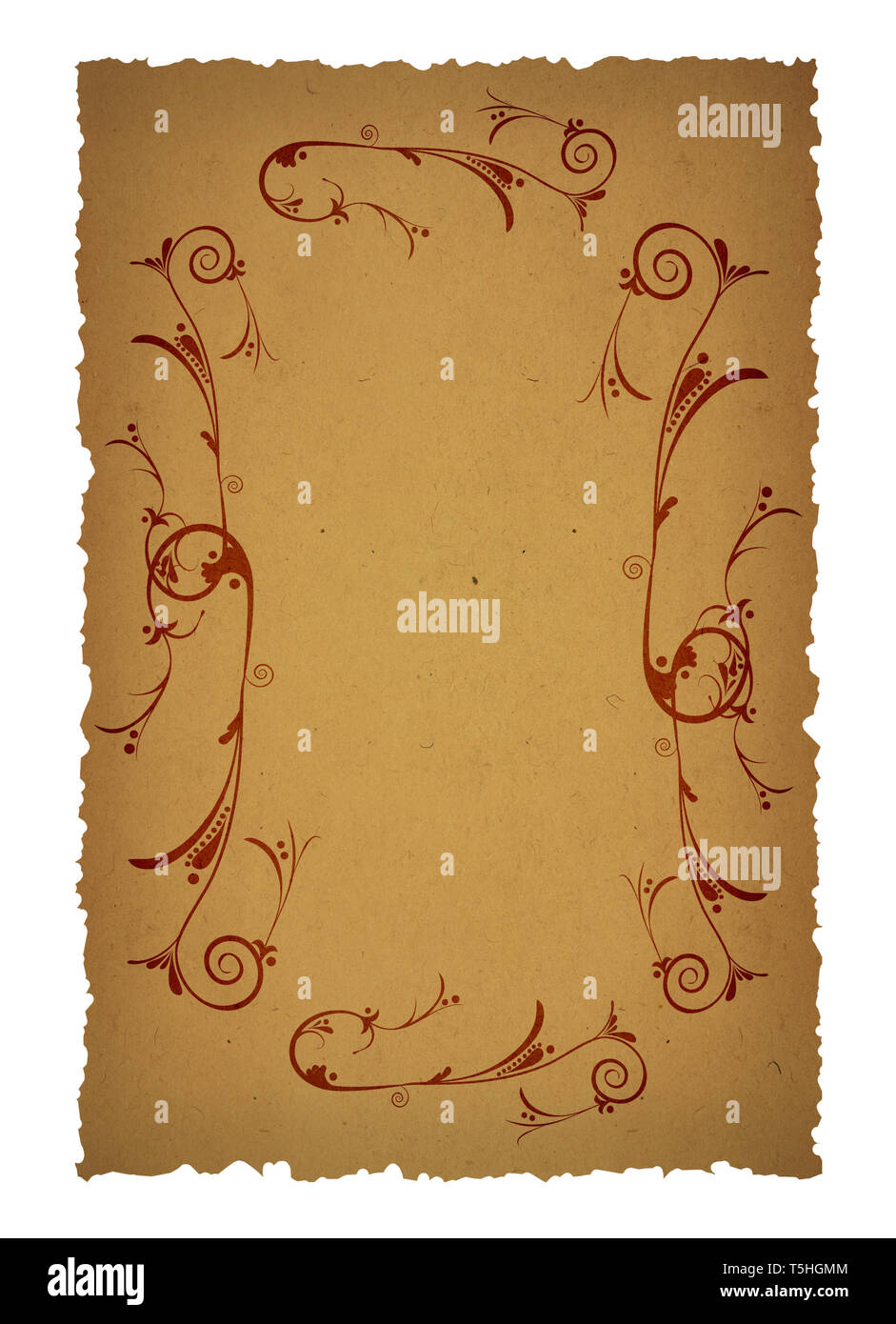beautiful ornament design on old page background Stock Photo - Alamy