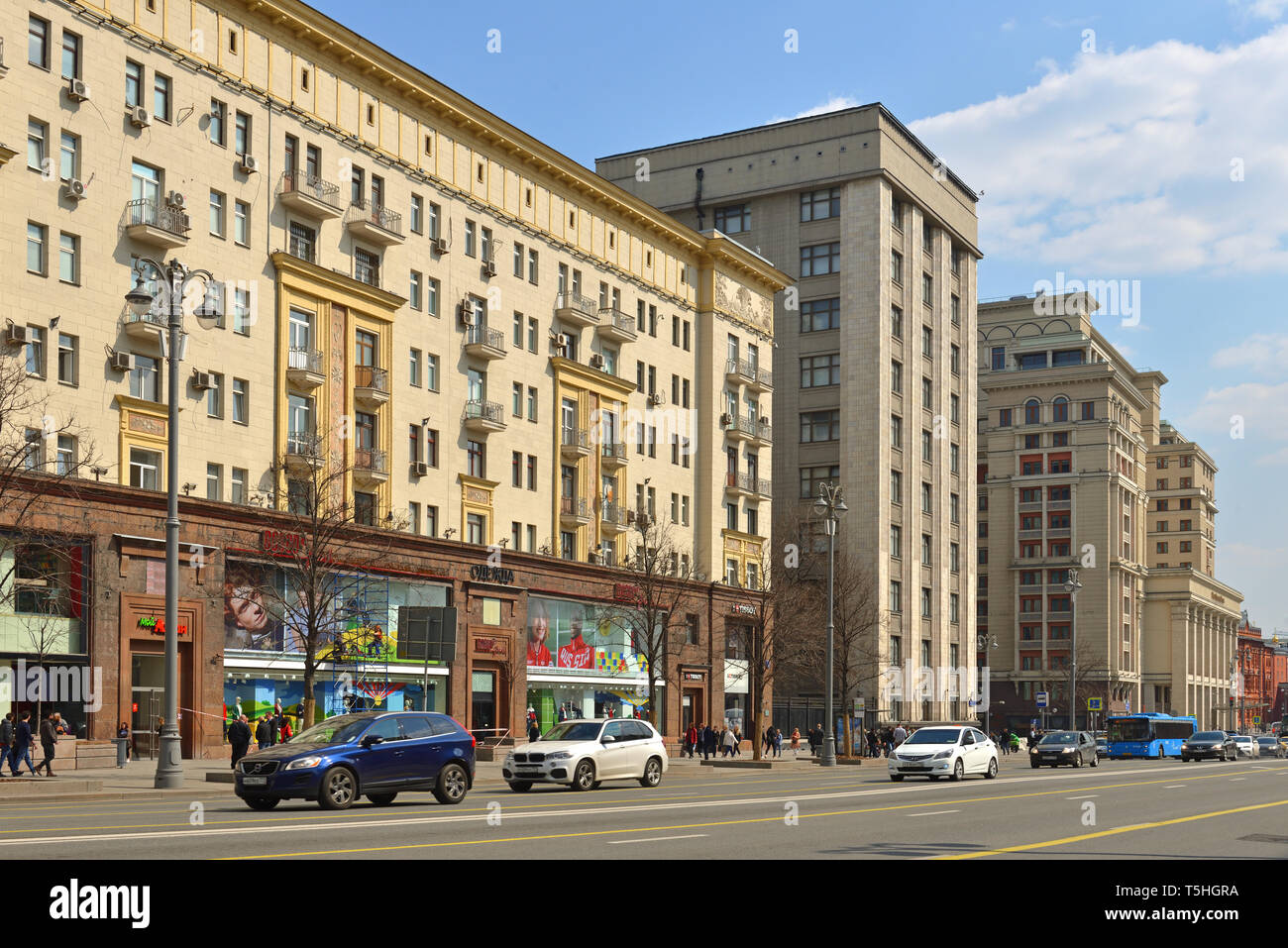 Tverskaya Street, known between 1935 and 1990 as Gorky Street, main ...