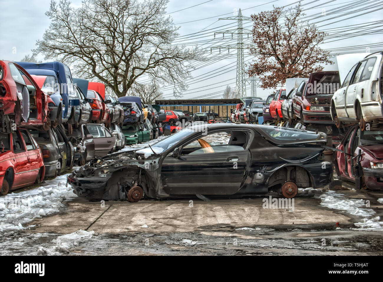 Old Metal on Scrapyard Stock Photo - Alamy