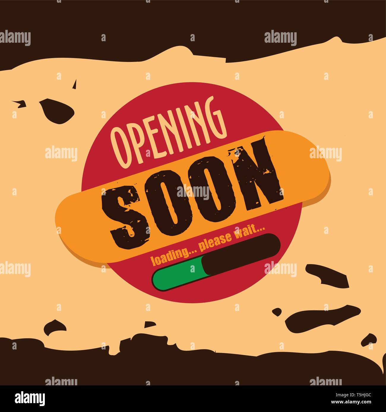 Opening soon labels banners. Vector Background. Poster Background Stock ...