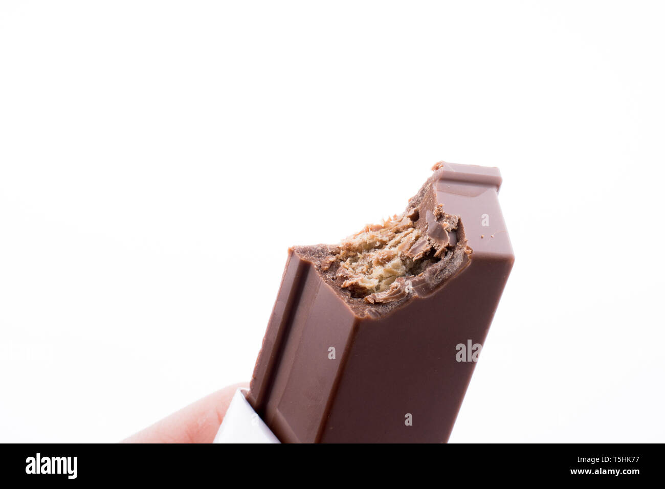 Bitten chocolate bar hi-res stock photography and images - Alamy