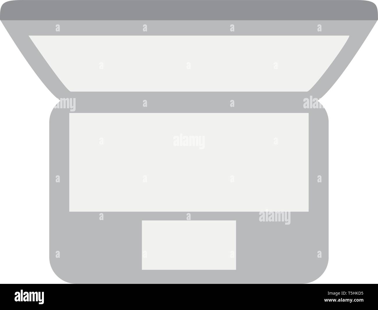 Overhead top view laptop Stock Vector Images - Alamy
