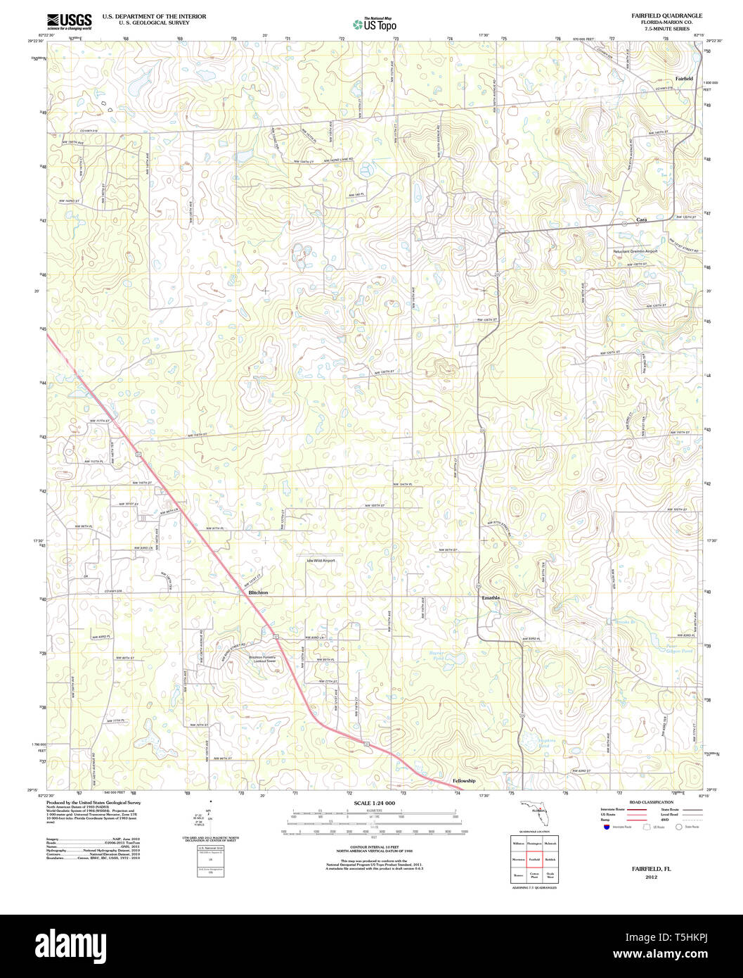 Fairfield map hi-res stock photography and images - Alamy
