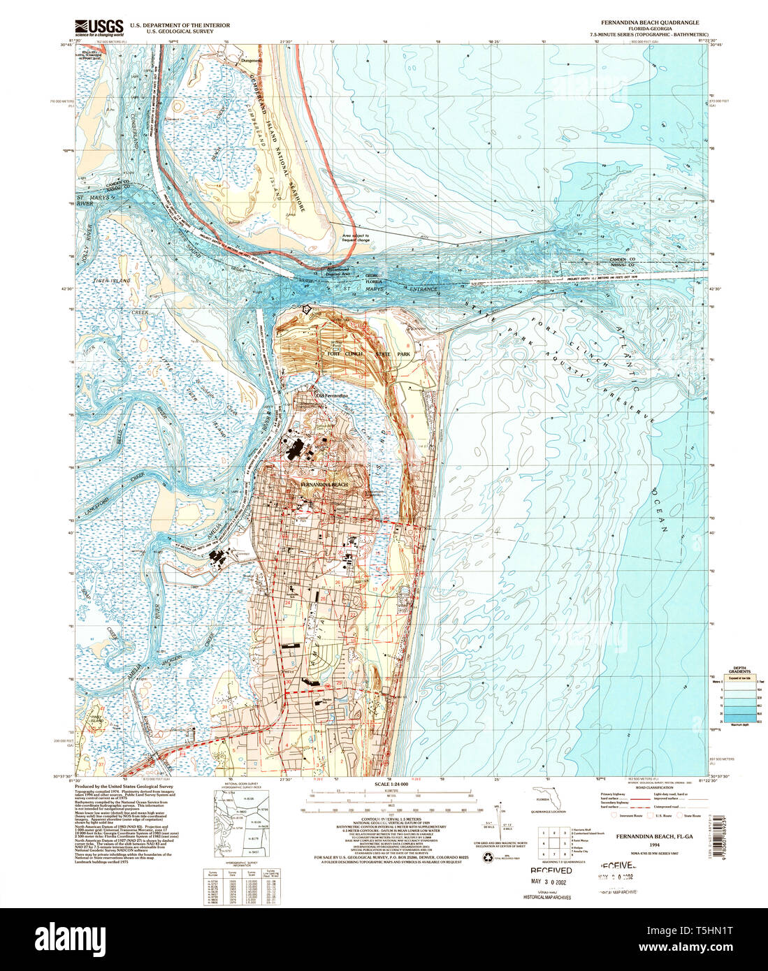 Fernandina beach map Cut Out Stock Images & Pictures - Alamy