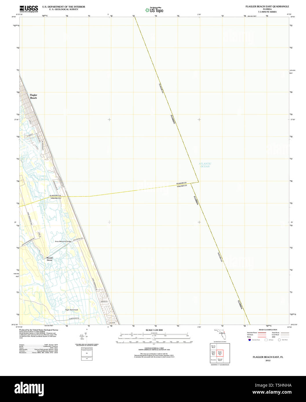 Map of flagler hi-res stock photography and images - Alamy