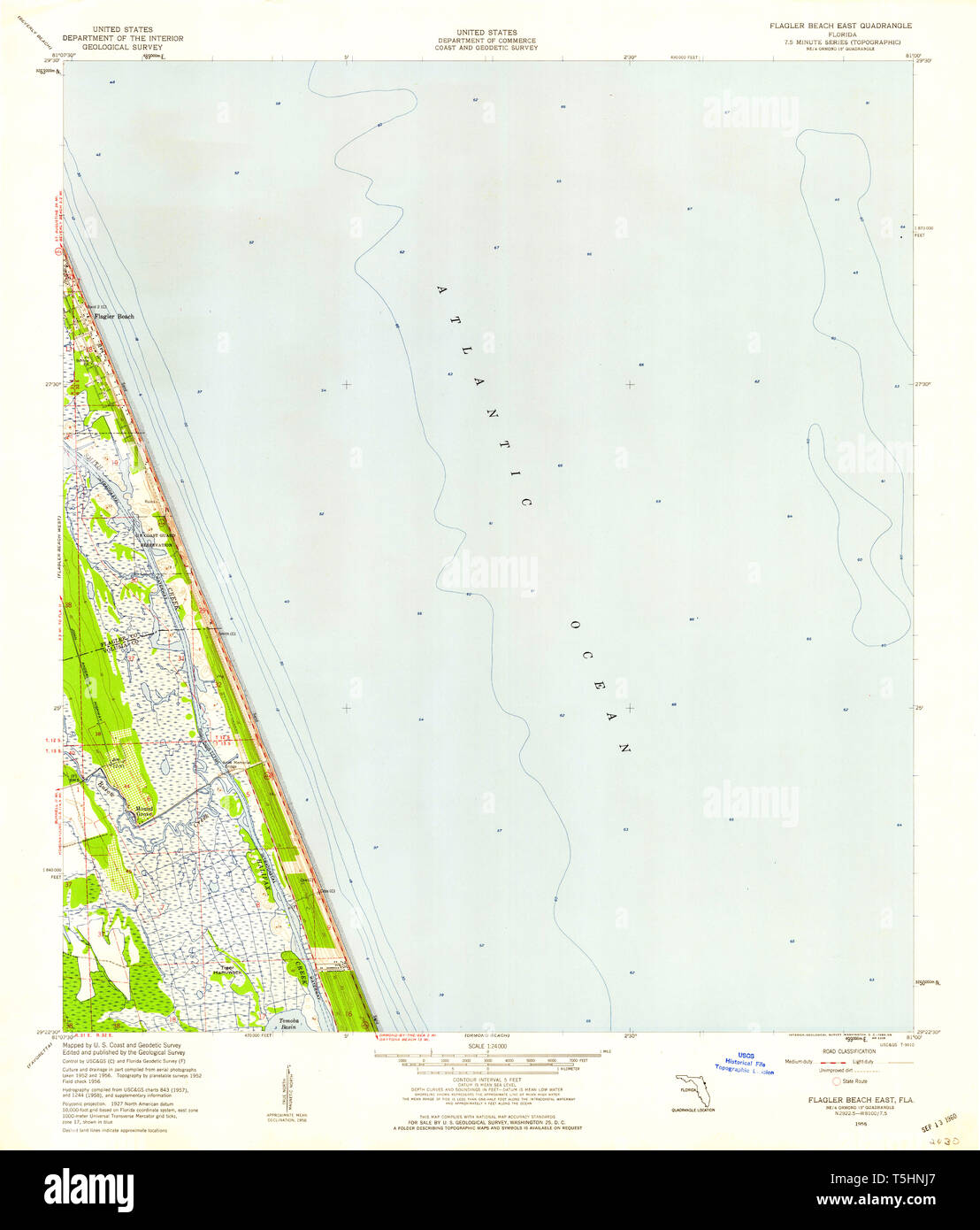 Map of flagler hi-res stock photography and images - Alamy
