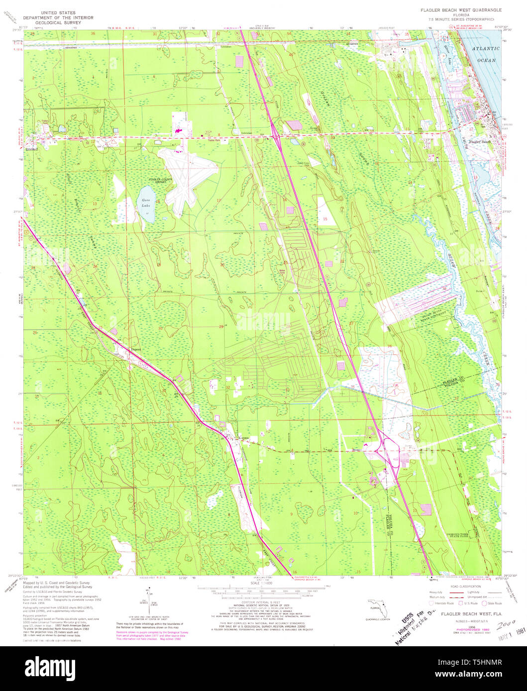 Map of flagler hi-res stock photography and images - Alamy