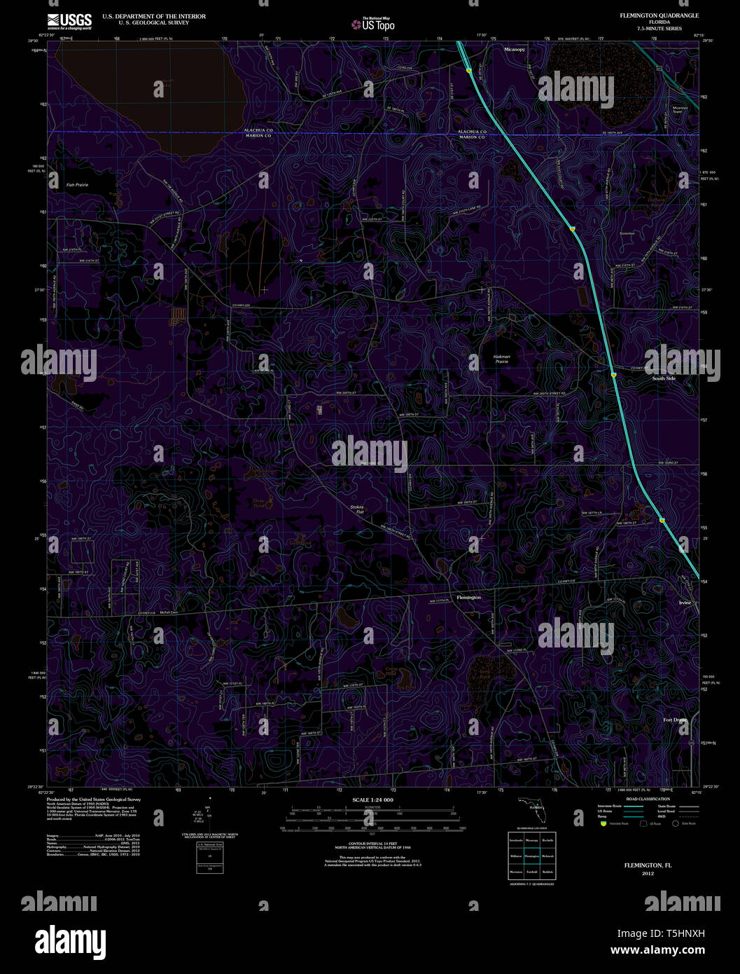 Flemington map hi-res stock photography and images - Alamy
