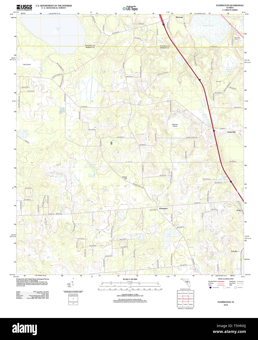 Flemington map hi-res stock photography and images - Alamy