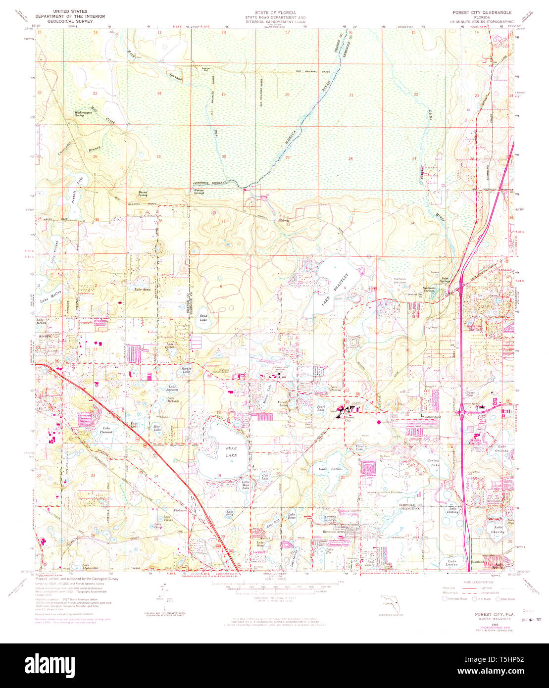 Map of forest city Cut Out Stock Images & Pictures - Alamy