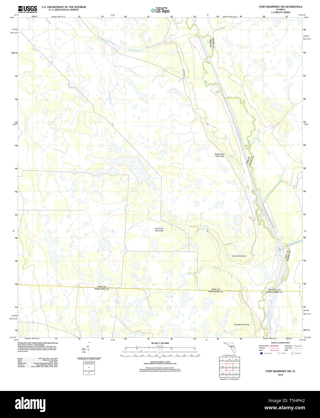 Kissimmee florida map hi-res stock photography and images - Alamy