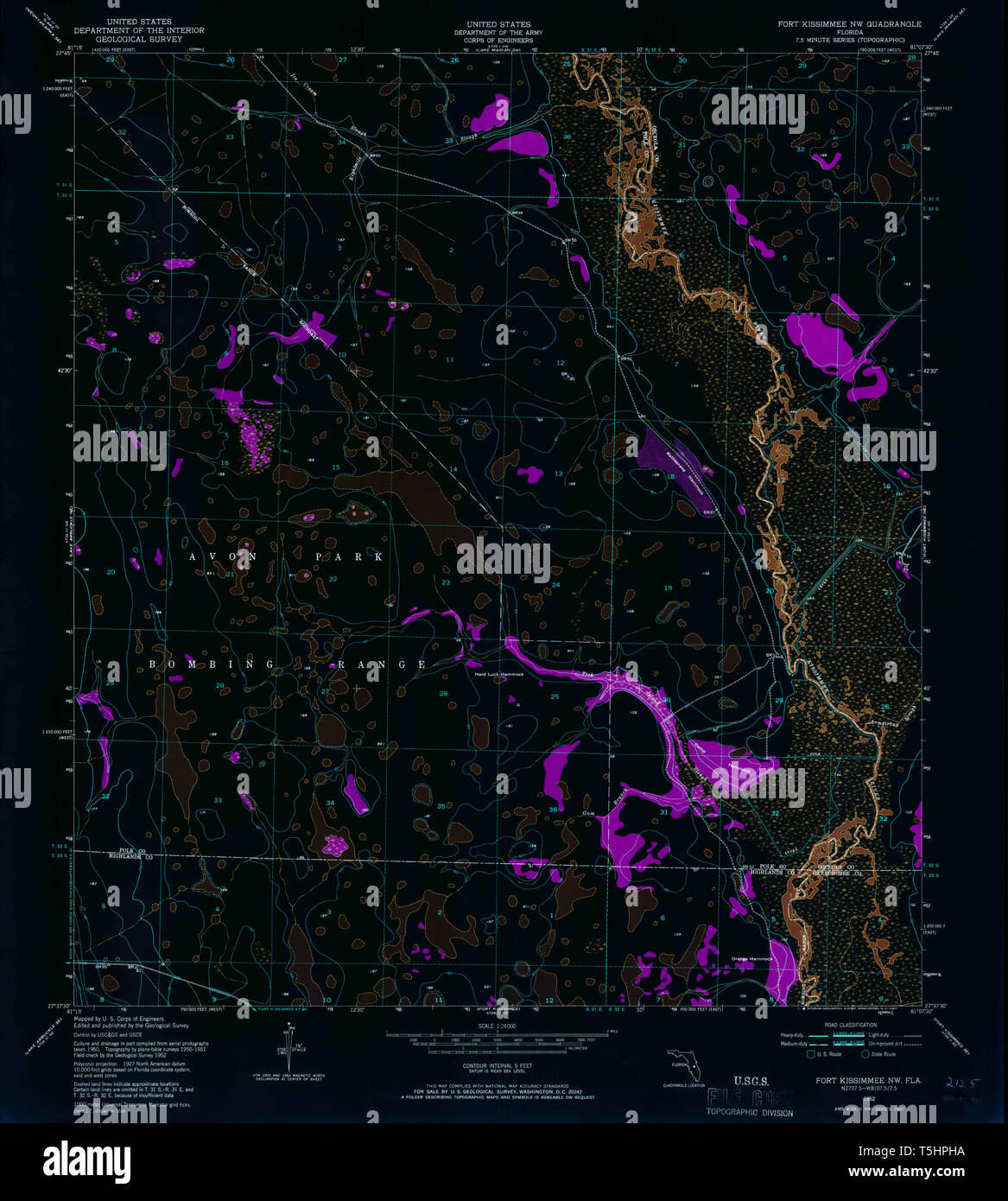 Kissimmee florida map hi-res stock photography and images - Alamy