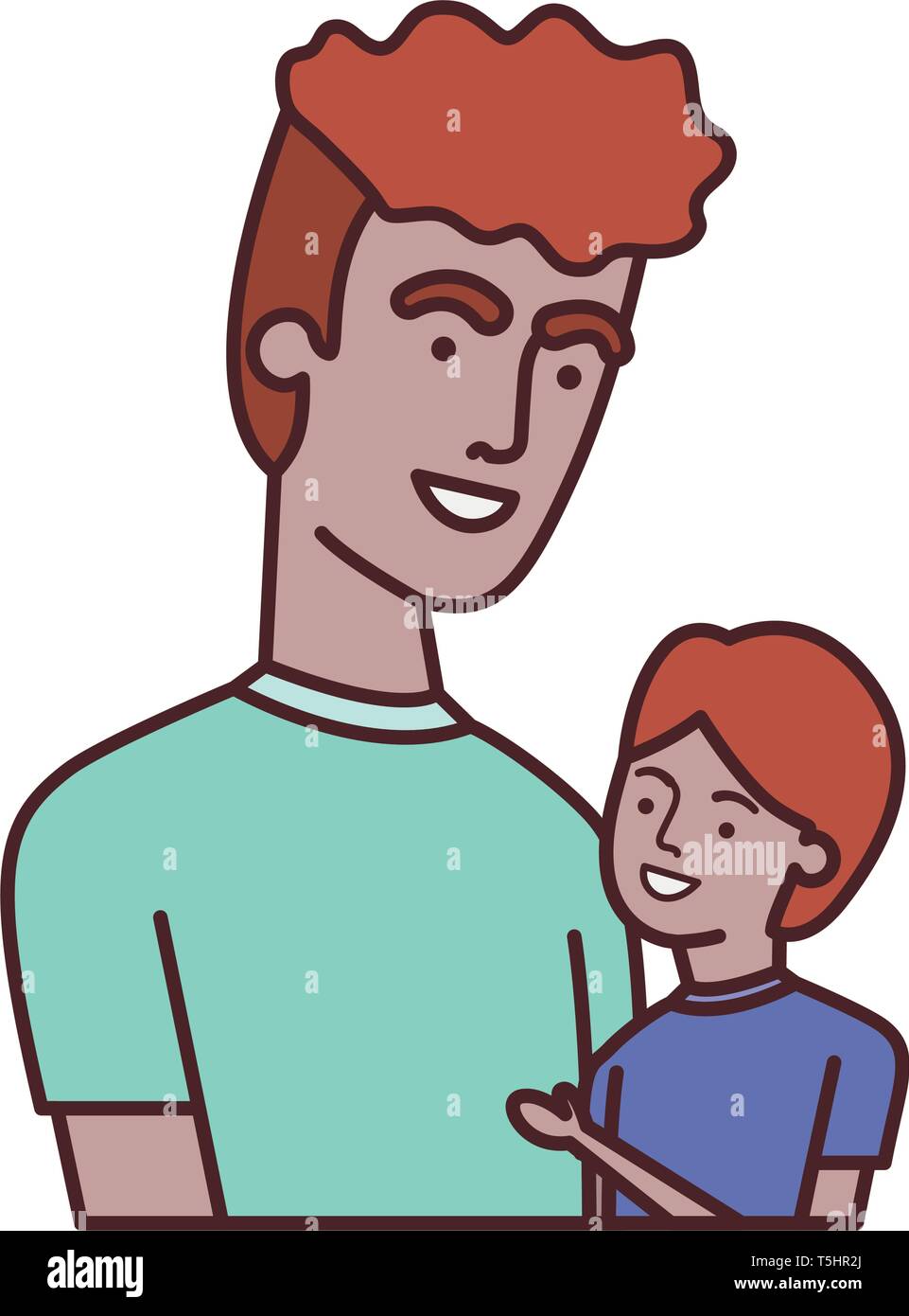 father with son avatar character Stock Vector Image & Art - Alamy