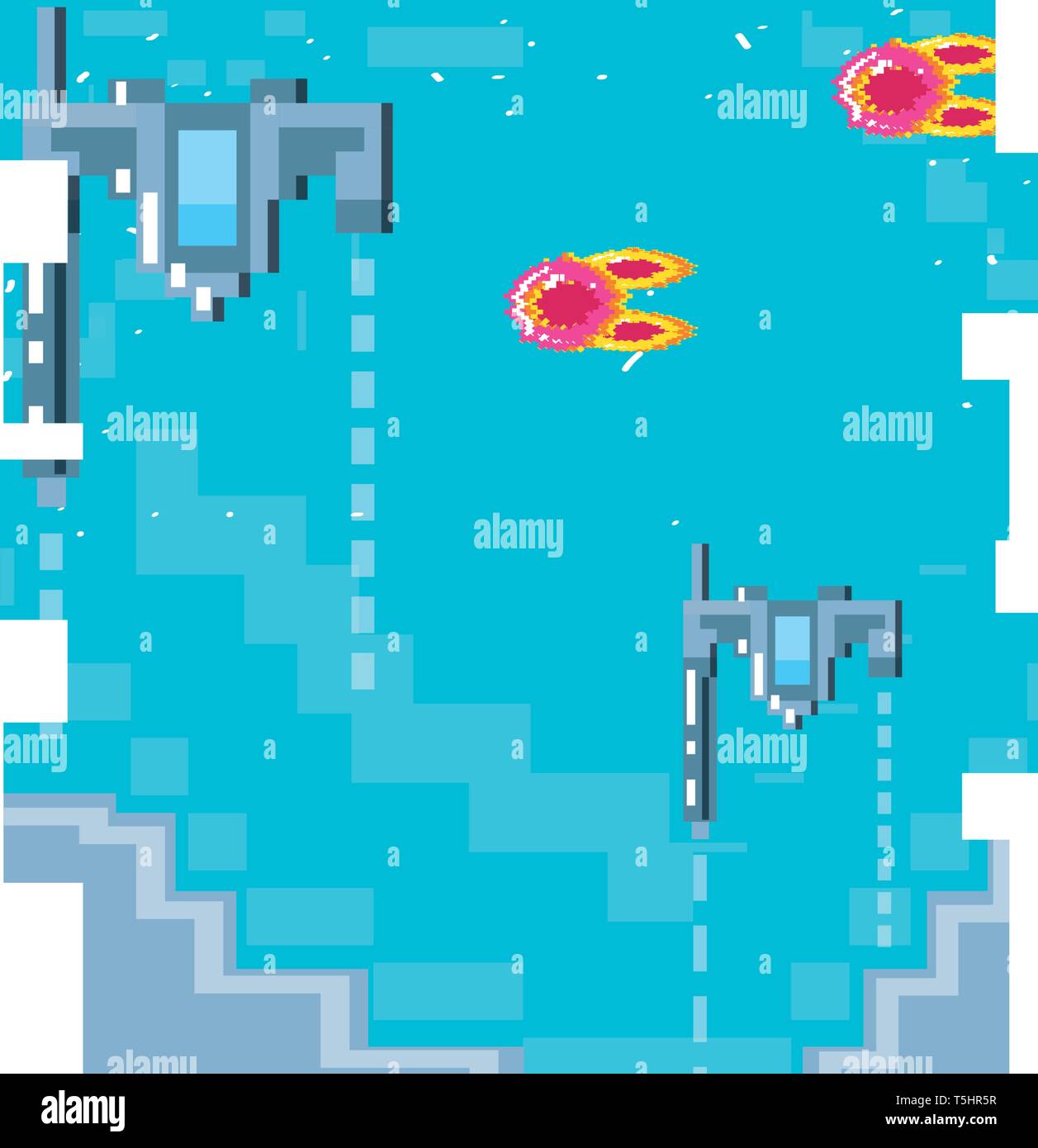 8 bit video game screenshot Stock Vector Images - Alamy