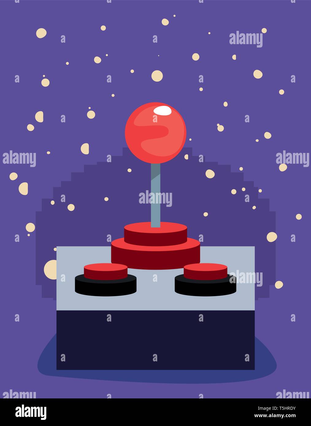 Old retro game joypad Stock Vector Images - Alamy