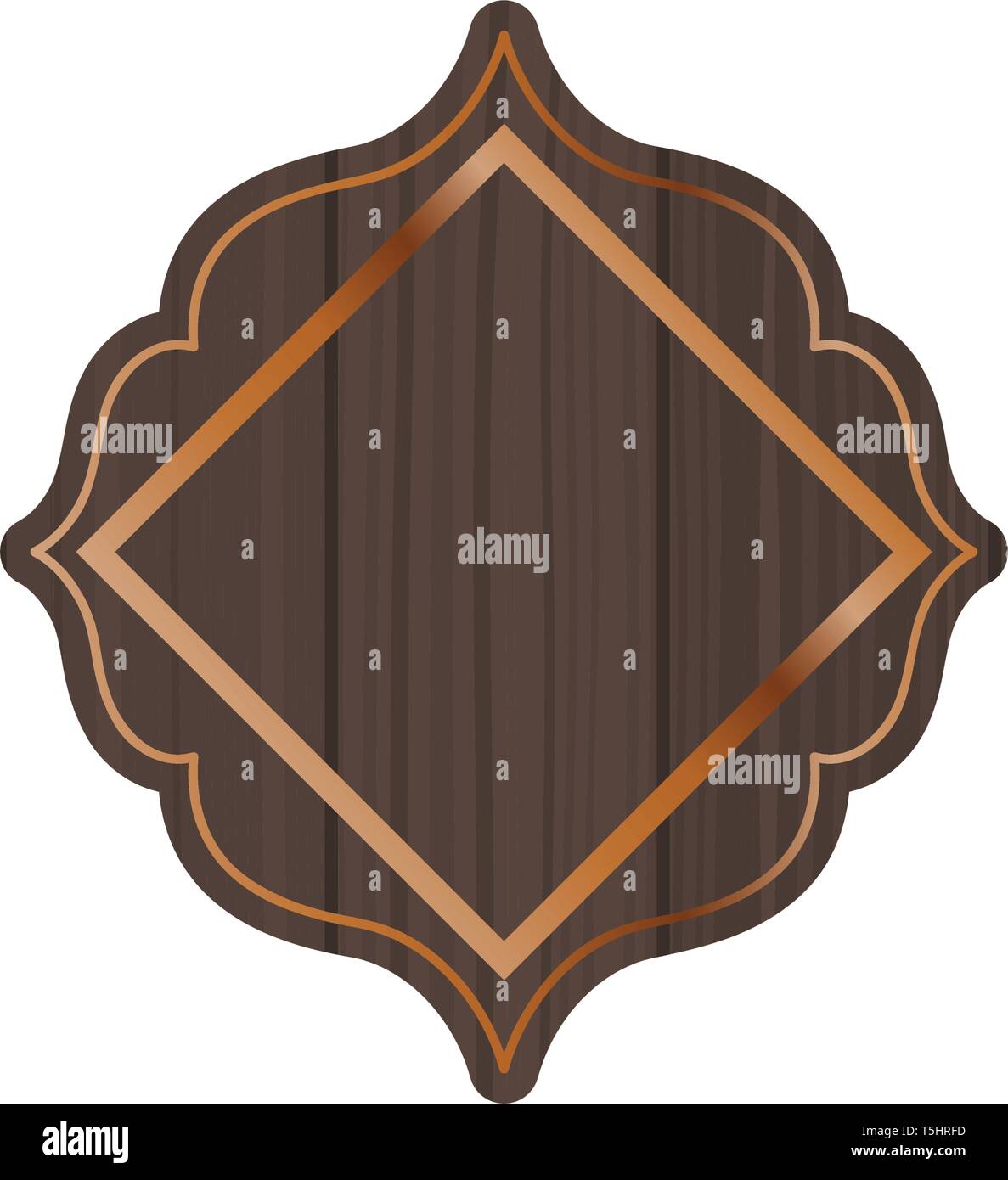 wooden background with frame icon Stock Vector Image & Art - Alamy