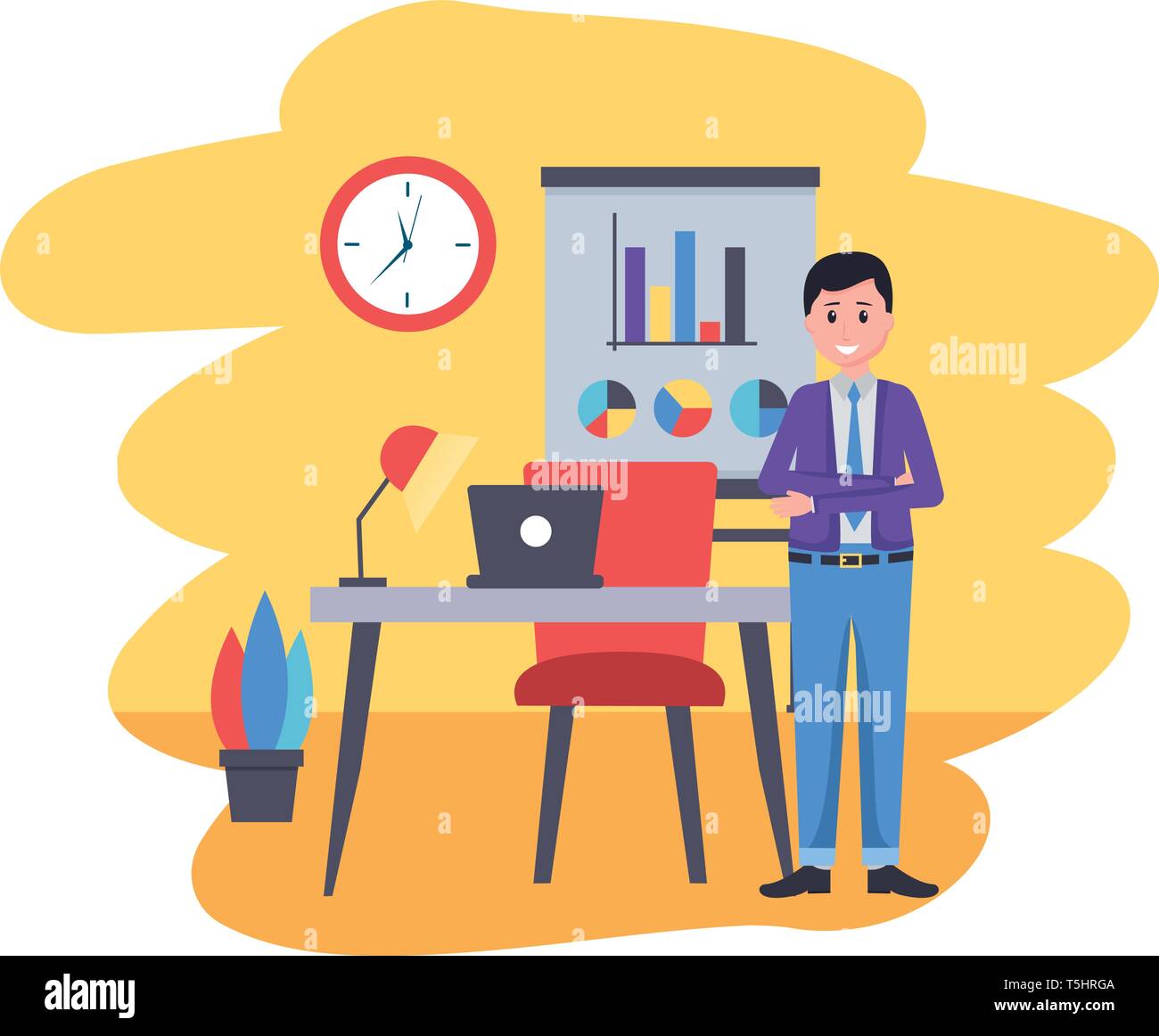 people office workplace Stock Vector Image & Art - Alamy