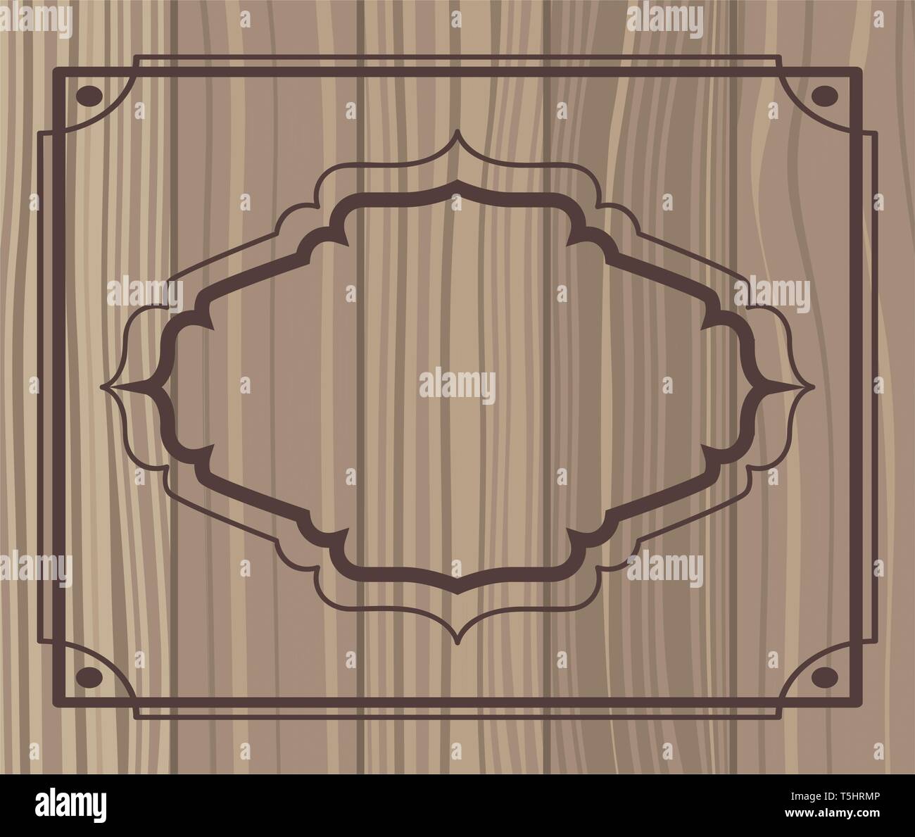 wooden background with frame icon Stock Vector Image & Art - Alamy