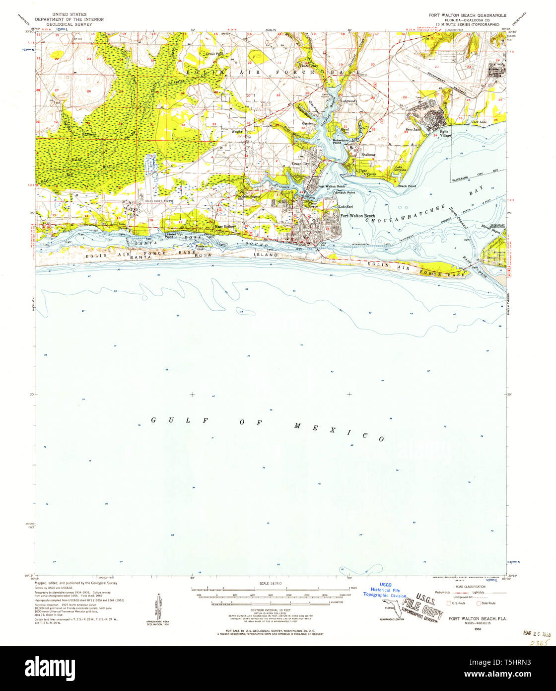 Map of fort walton beach hi-res stock photography and images - Alamy