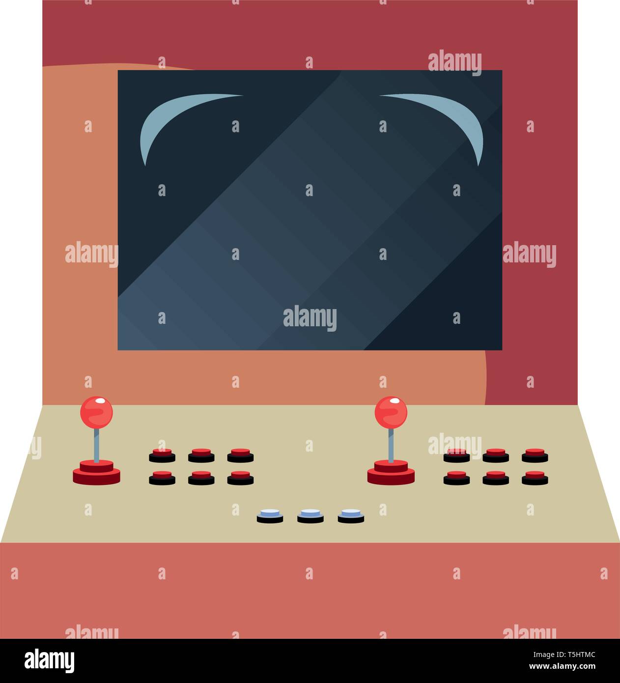 arcade machine video game retro vector illustration design Stock Vector ...