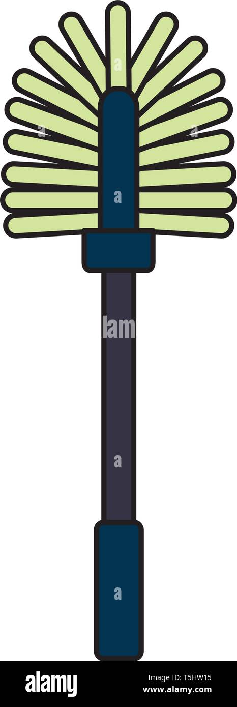 toilet brush tool cleaning Stock Vector Image & Art - Alamy