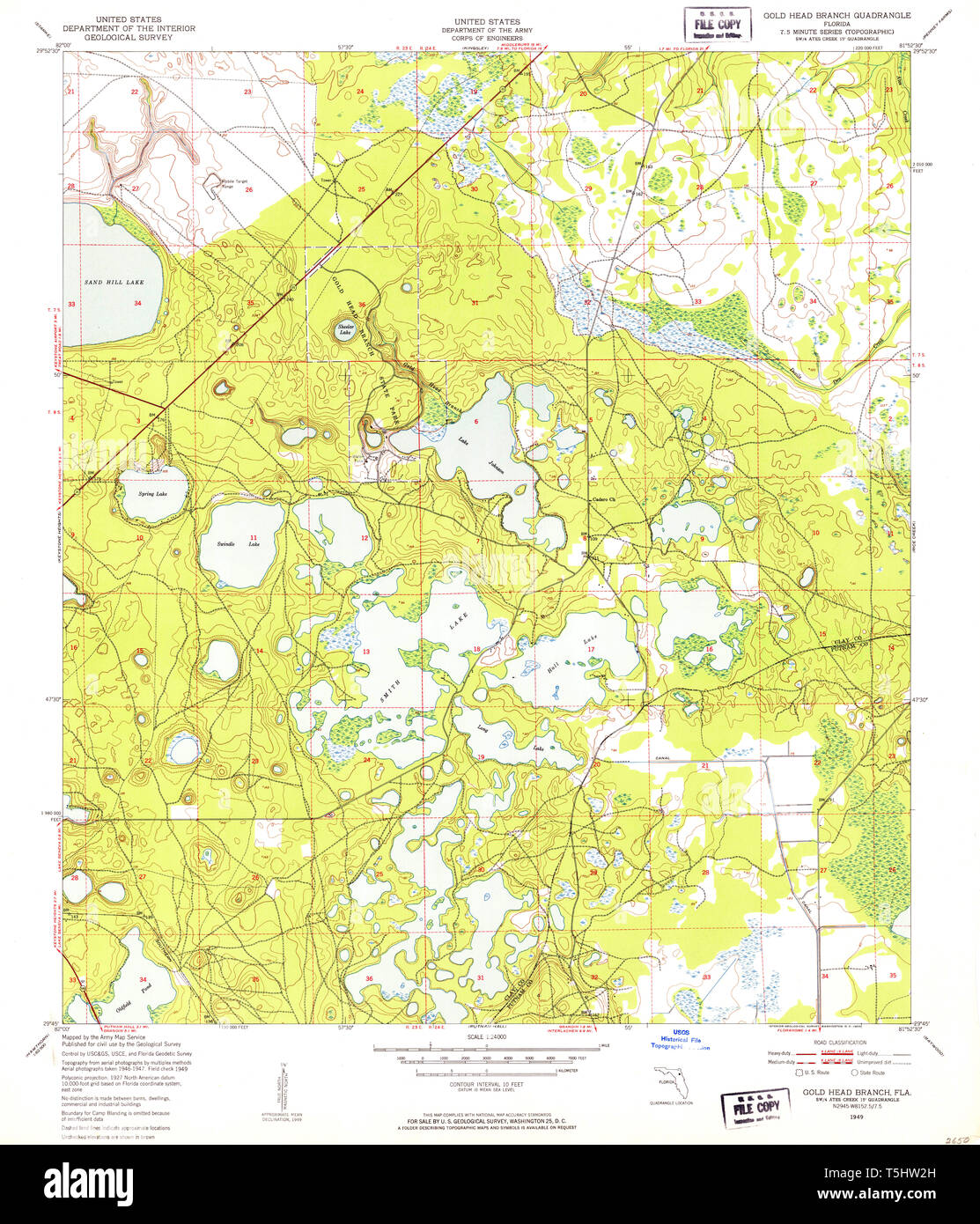 Florida gold map hi-res stock photography and images - Alamy