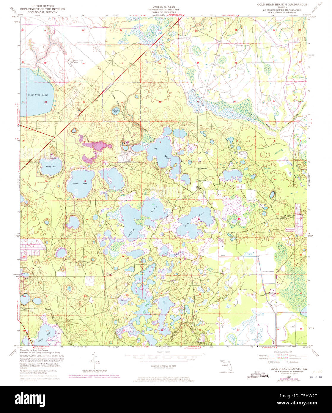 Florida gold map hi-res stock photography and images - Alamy