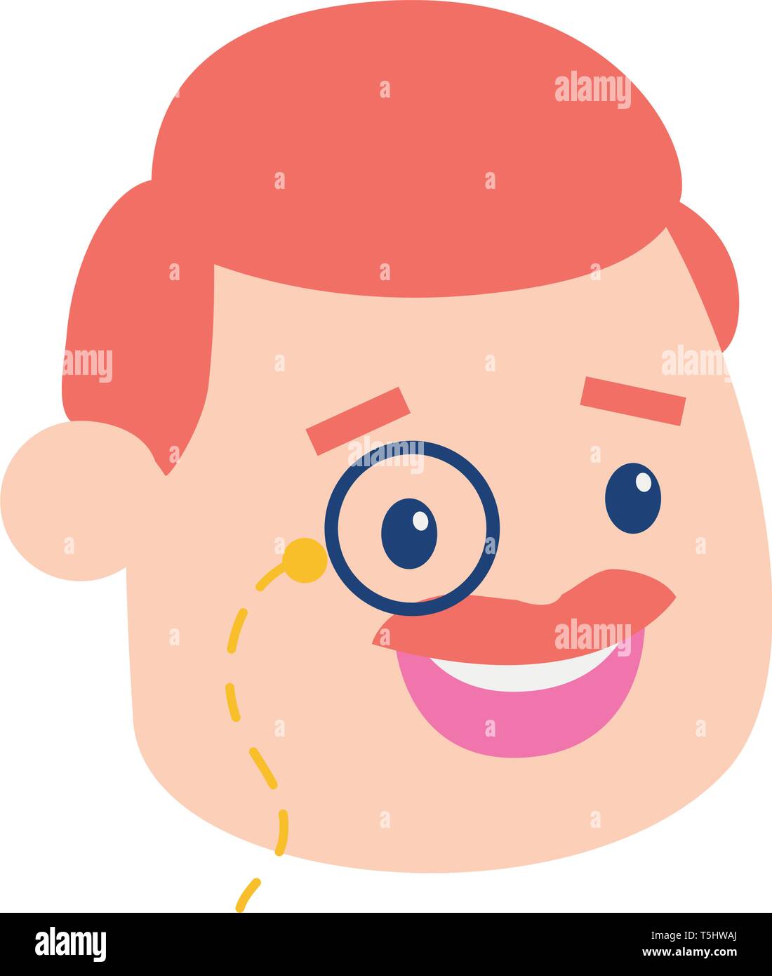 happy face man Stock Vector Image & Art - Alamy