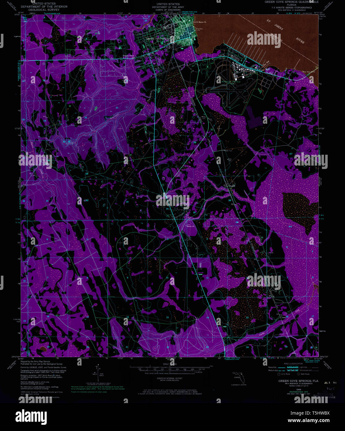 Map of green cove springs hi-res stock photography and images - Alamy