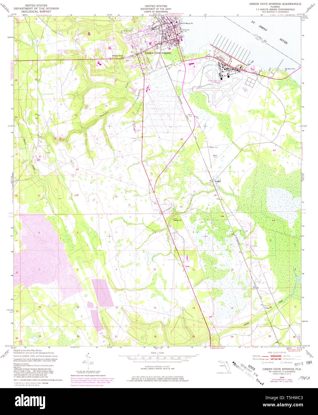 Map of green cove springs hi-res stock photography and images - Alamy