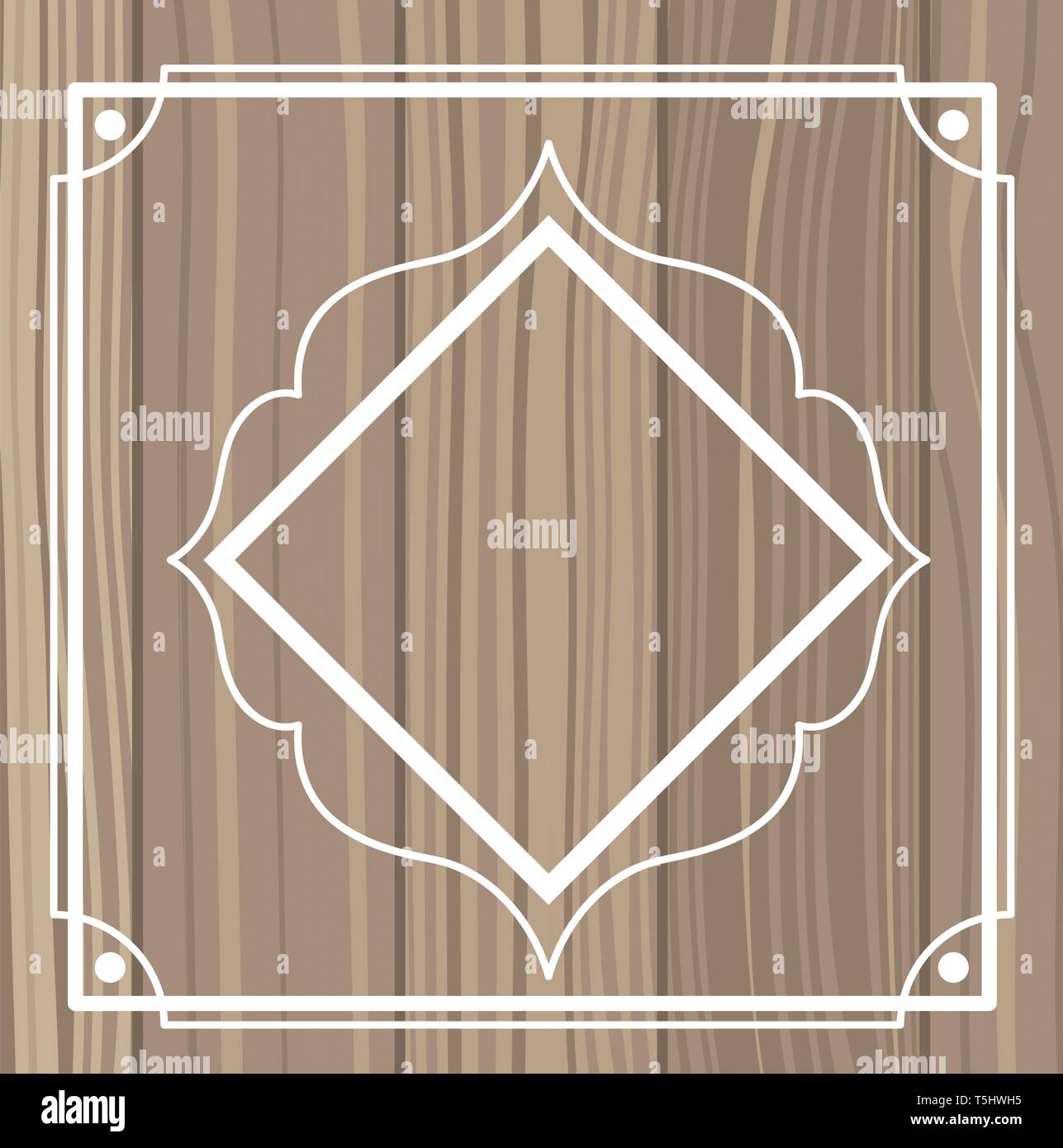 wooden background with frame icon Stock Vector Image & Art - Alamy