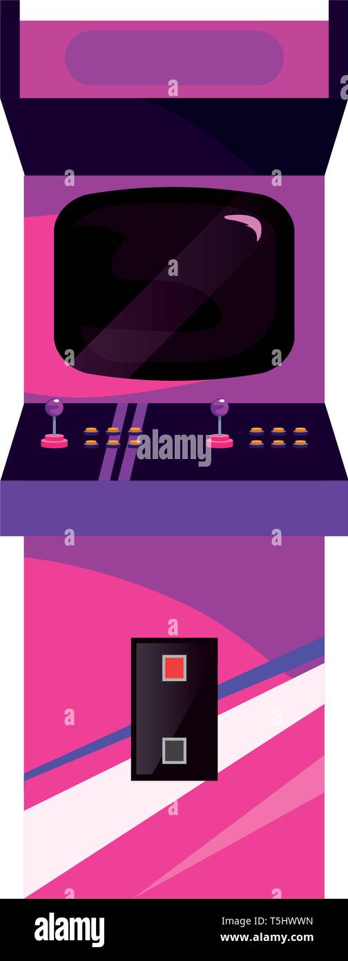 arcade machine video game retro vector illustration design Stock Vector ...