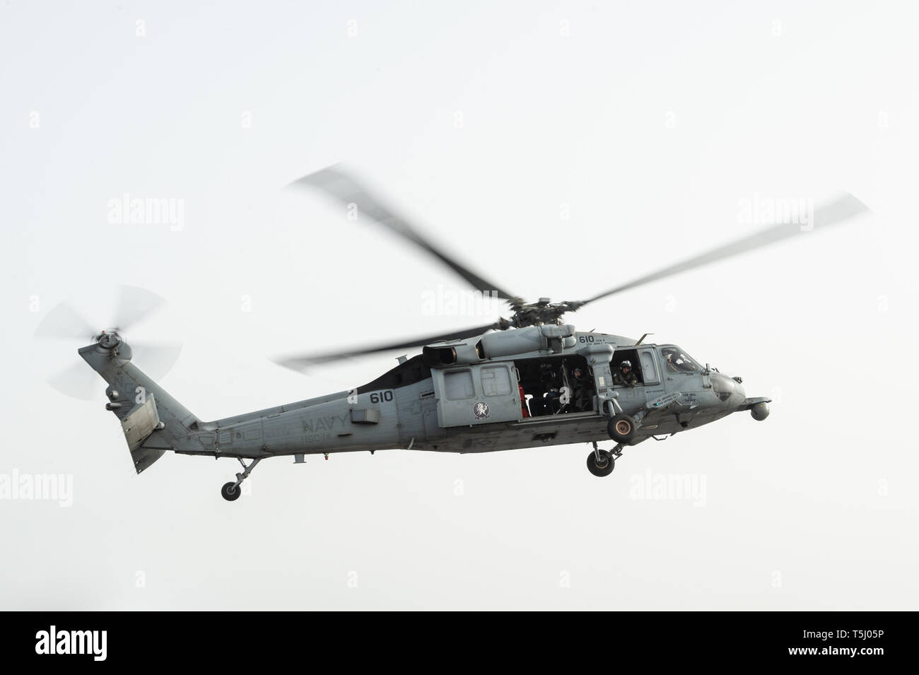 An MH-60S Sea Hawk, assigned to Helicopter Sea Combat Squadron (HSC) 14 ...