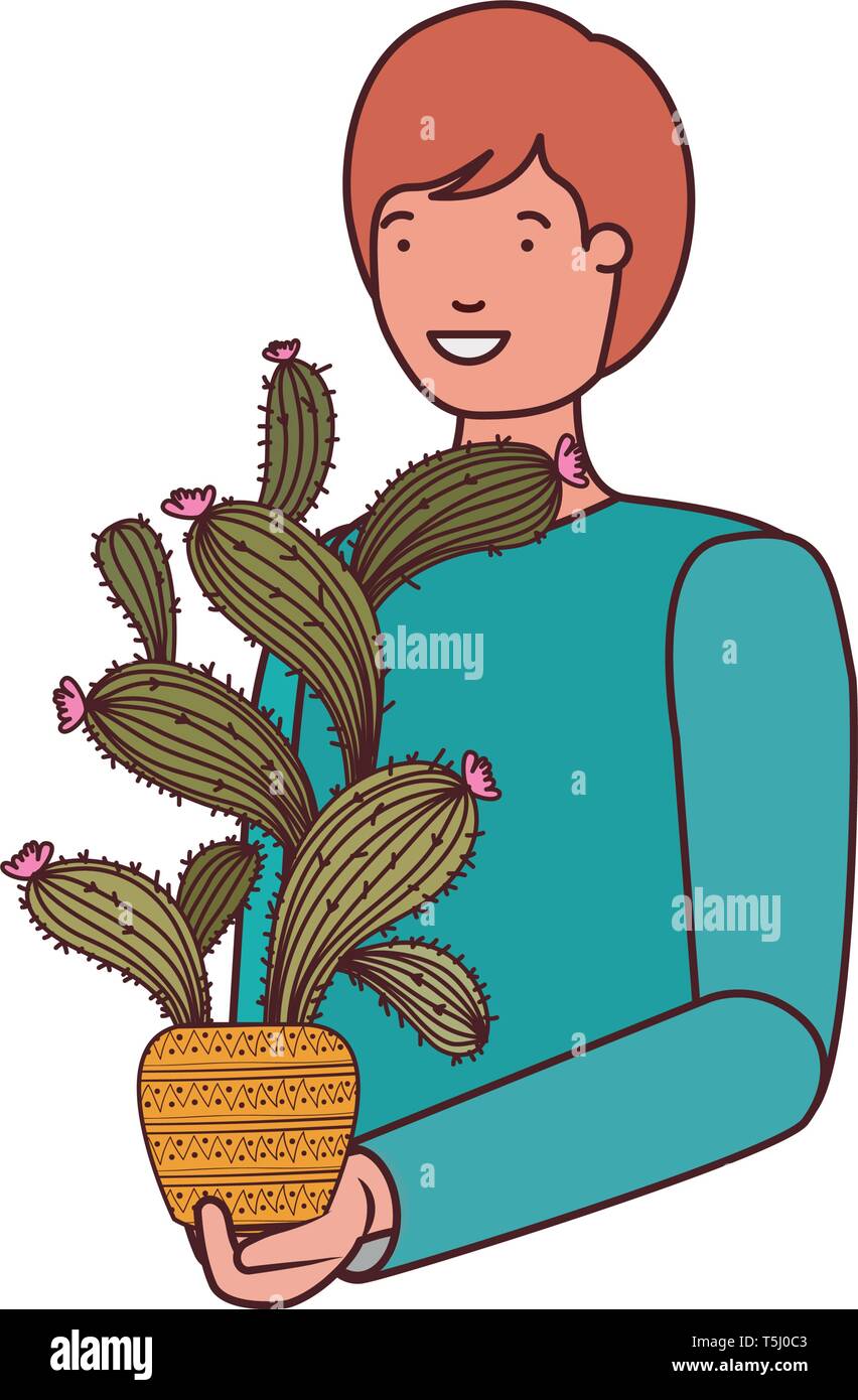 man with cactus avatar character Stock Vector Image & Art - Alamy