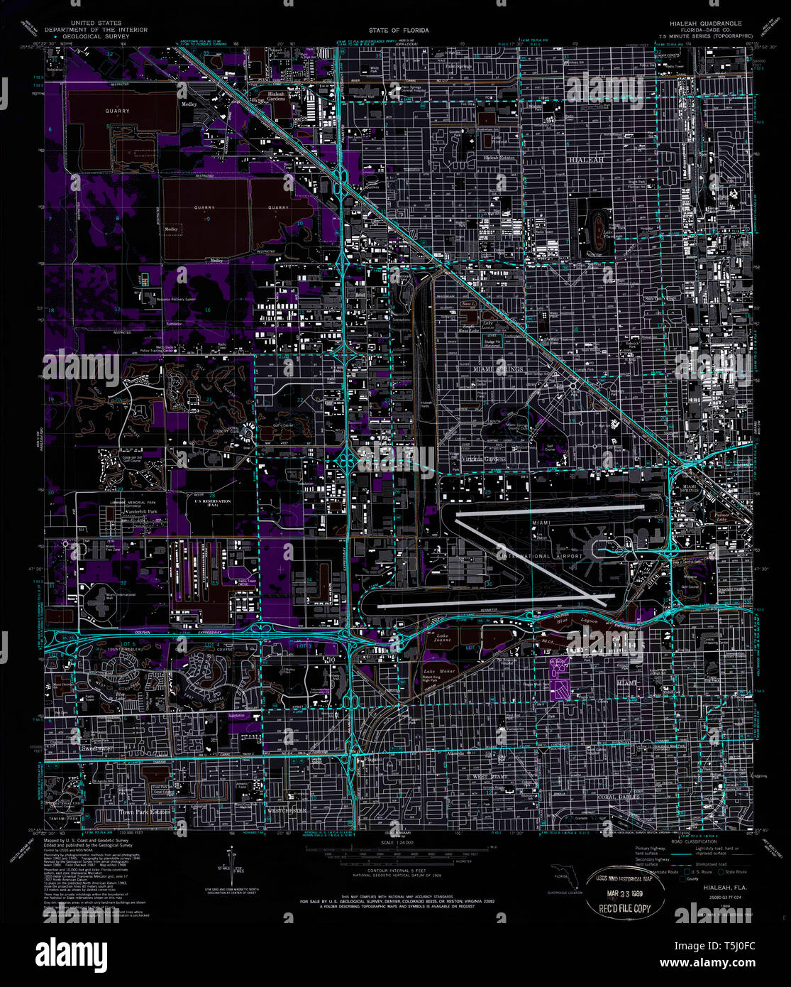 Hialeah map hi-res stock photography and images - Alamy