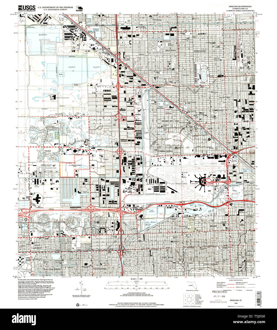 Map Of Hialeah High Resolution Stock Photography and Images - Alamy